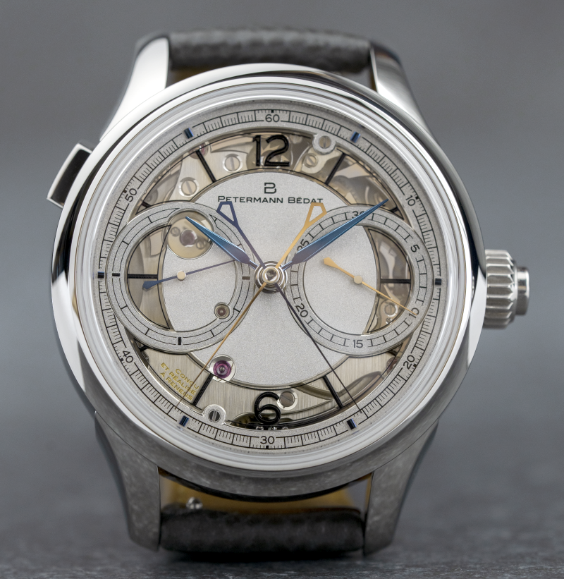 Chronographe rattrapante mono-poussoir compteur minutes instantané ...